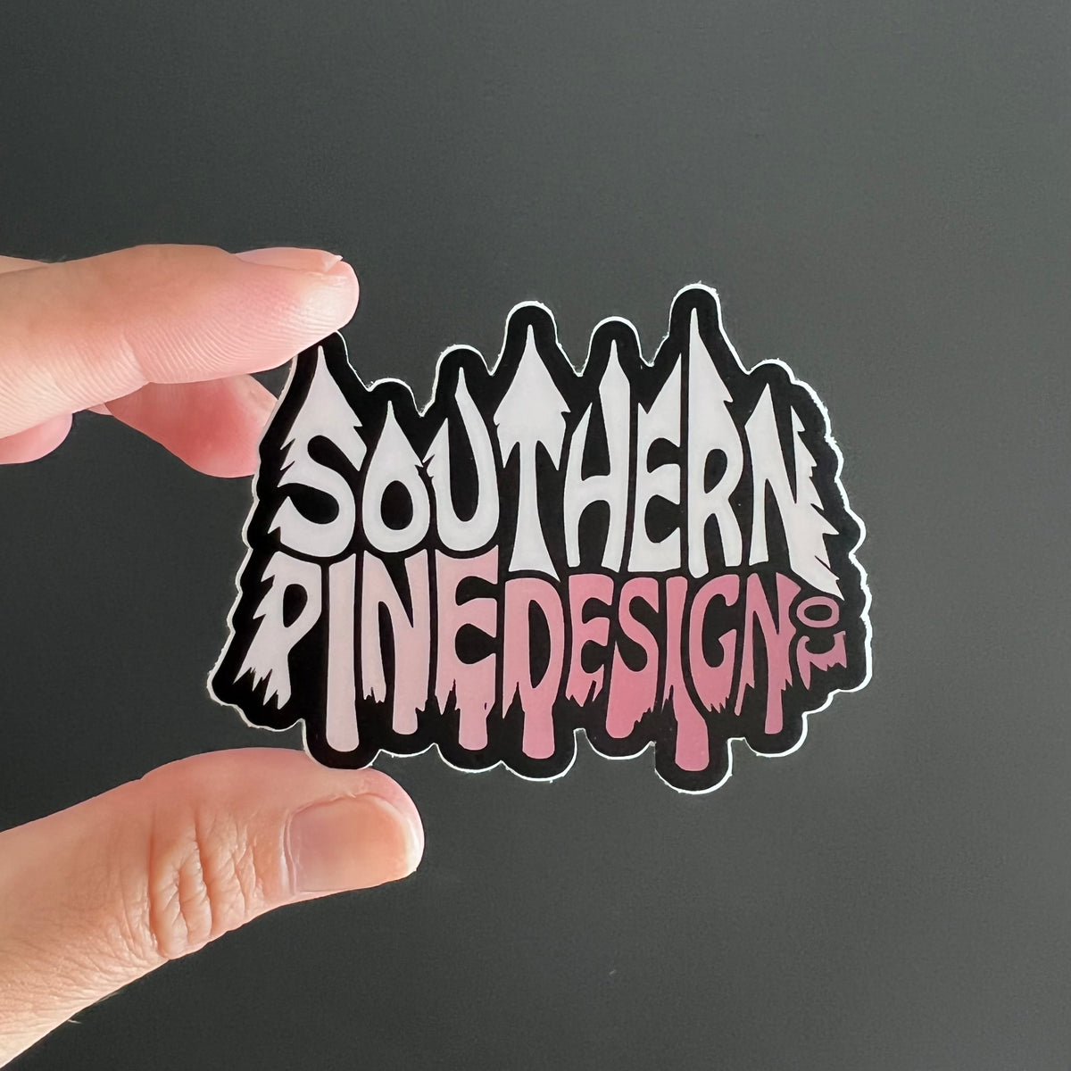 SPDC Black Word Art Sticker – Southern Pine Design Company